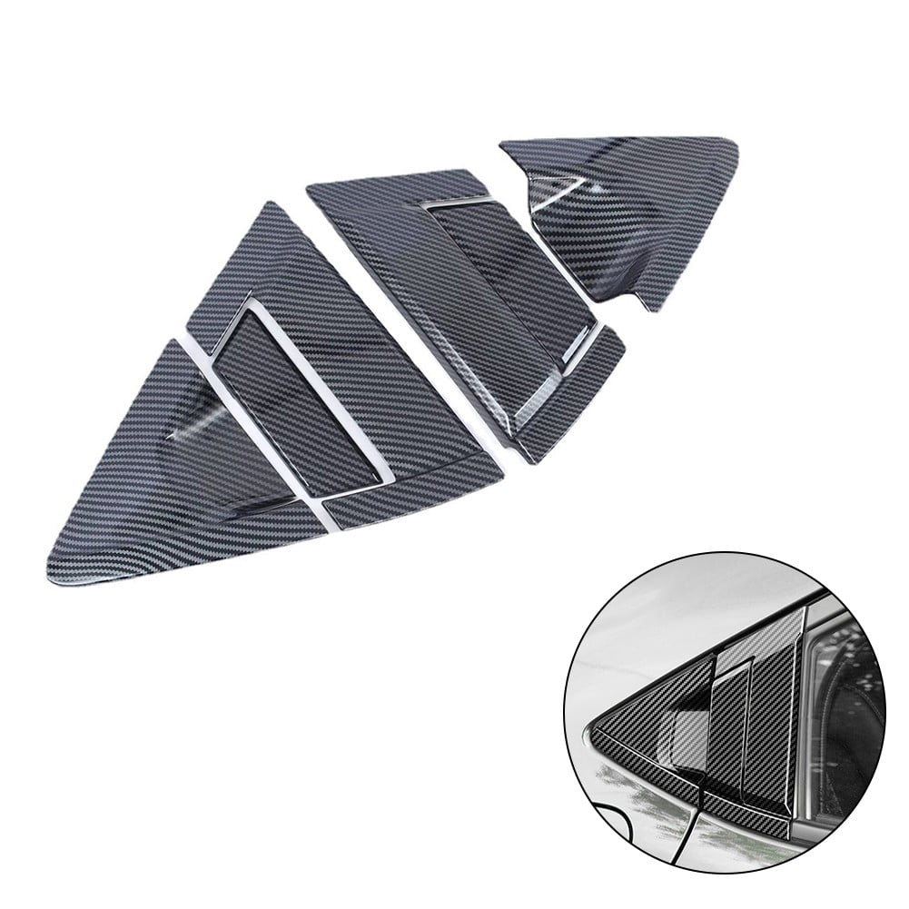 Rooha Carbon Fiber Back Door Handles Cover Trim For Hr-V Hrv 2016-2021 ...