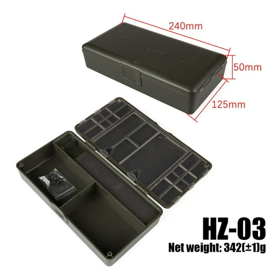Rooha Carp Fishing Tackle Rig Box With 10 Pins Fish Hook Group Magnetic ...