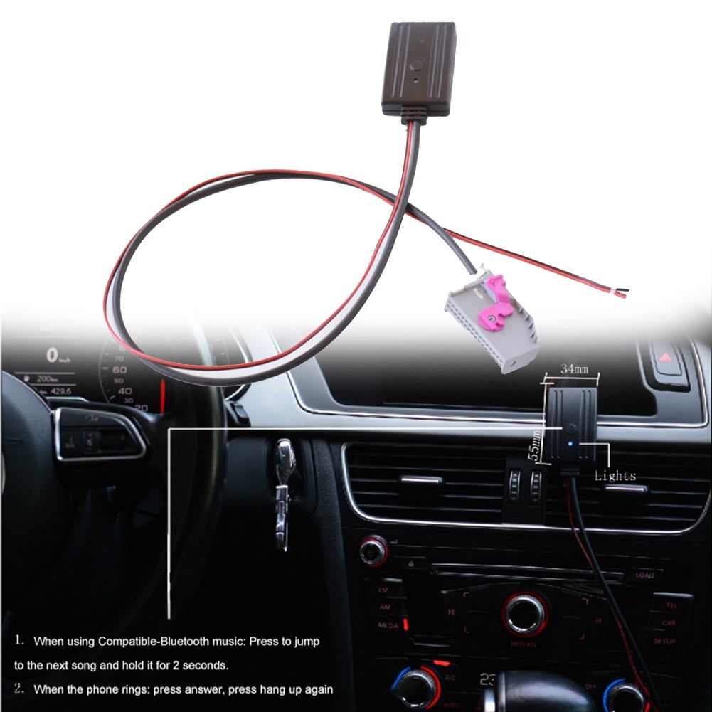Rooha Compatible-Bluetooth Car Aux Music Adapter Aux Input Audio Cable ...