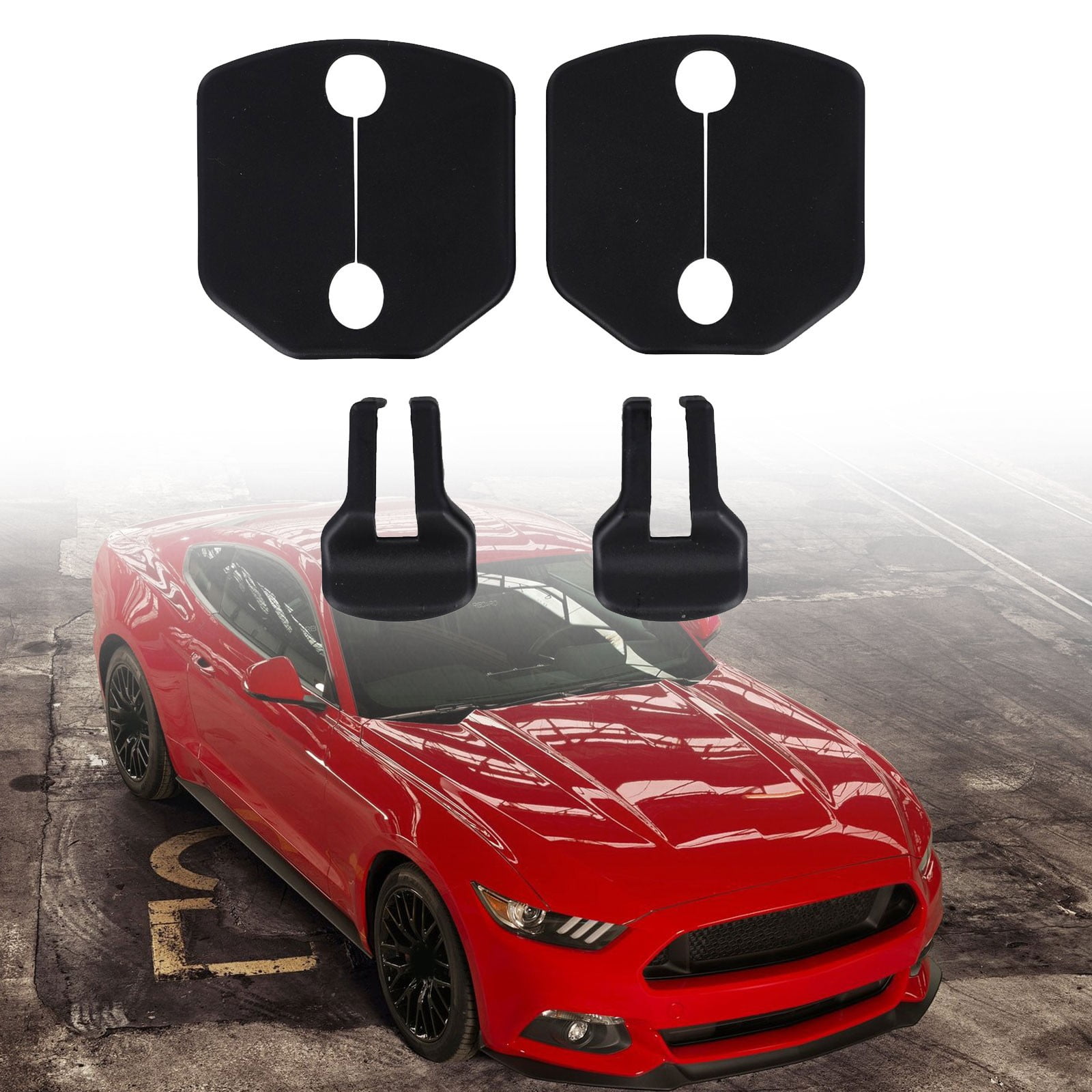 Rooha Diverse Fitment Mustangs' Essential Door Lock & Buckle Covers ...