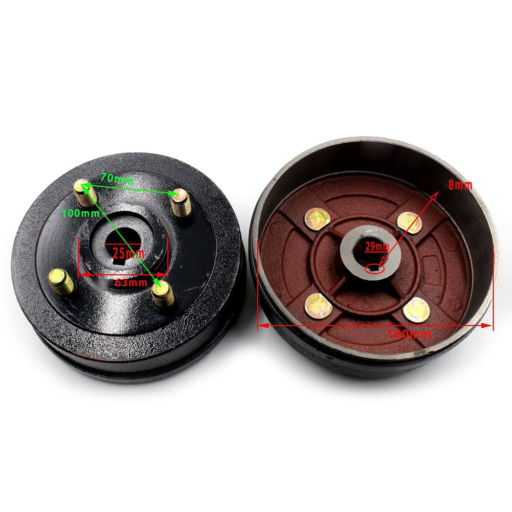 Rooha Electric Tricycle Brake Wheel Hub 160/180 Rear Fixing Disc Drum ...