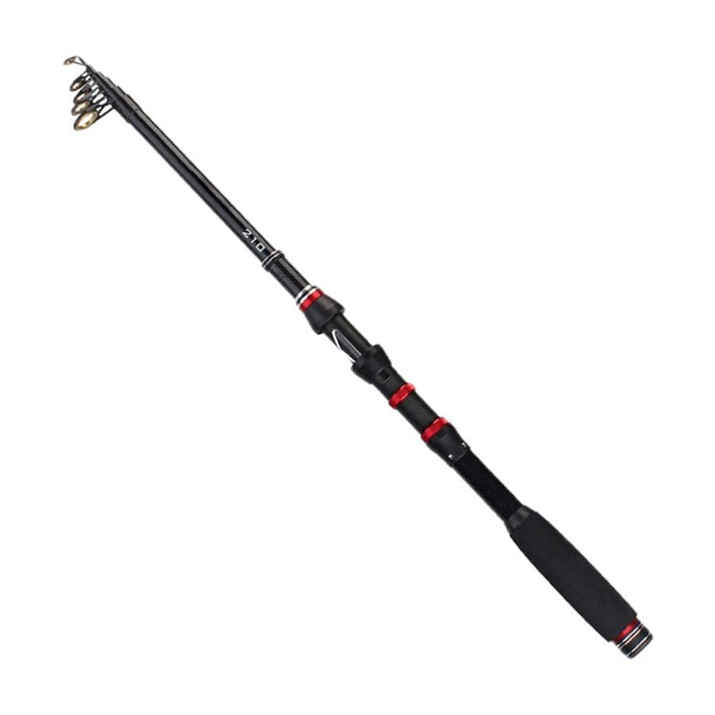 Rooha Foldable Carbon Fishing Rod Portable Sea Spinner Pole H Power 1 ...