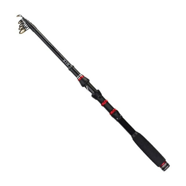 Rooha Foldable Carbon Fishing Rod Portable Sea Spinner Pole H Power 1 ...