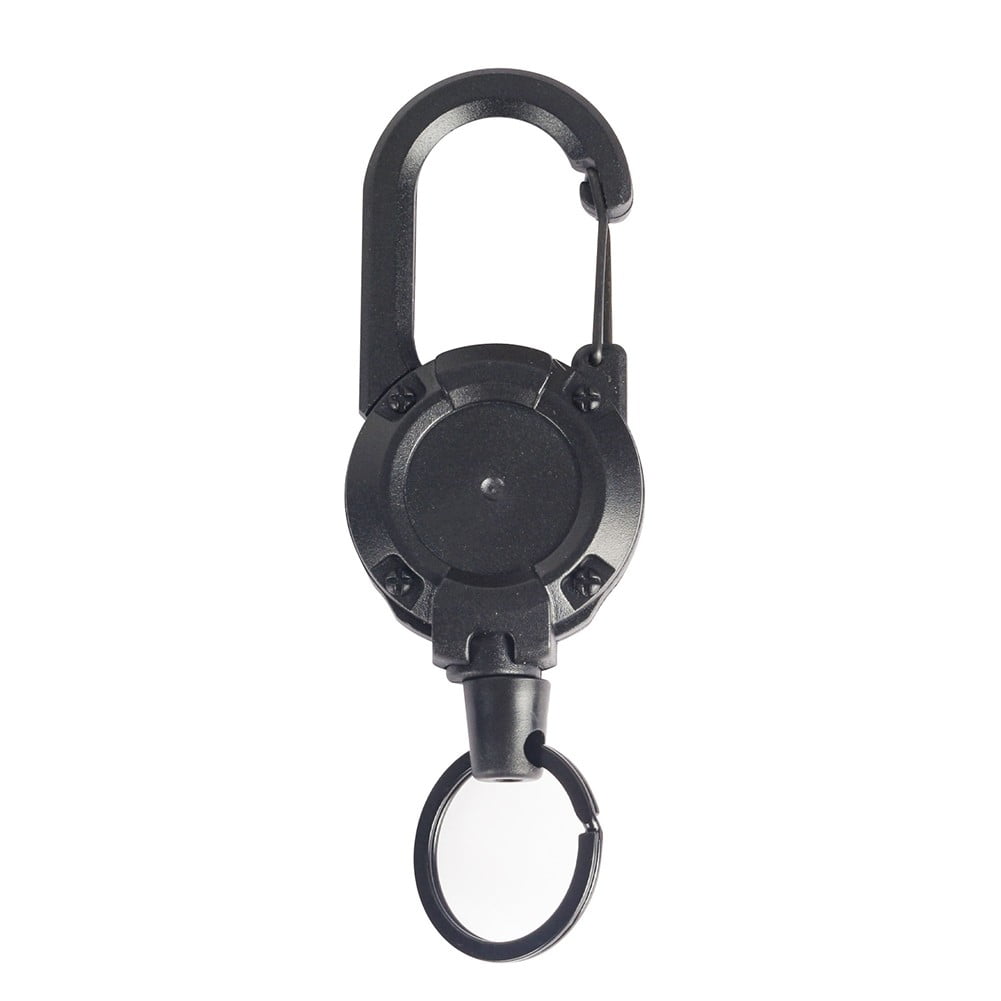Rooha Heavy Duty Retractable Badge Reel With Carabiner Clip For Keys ...