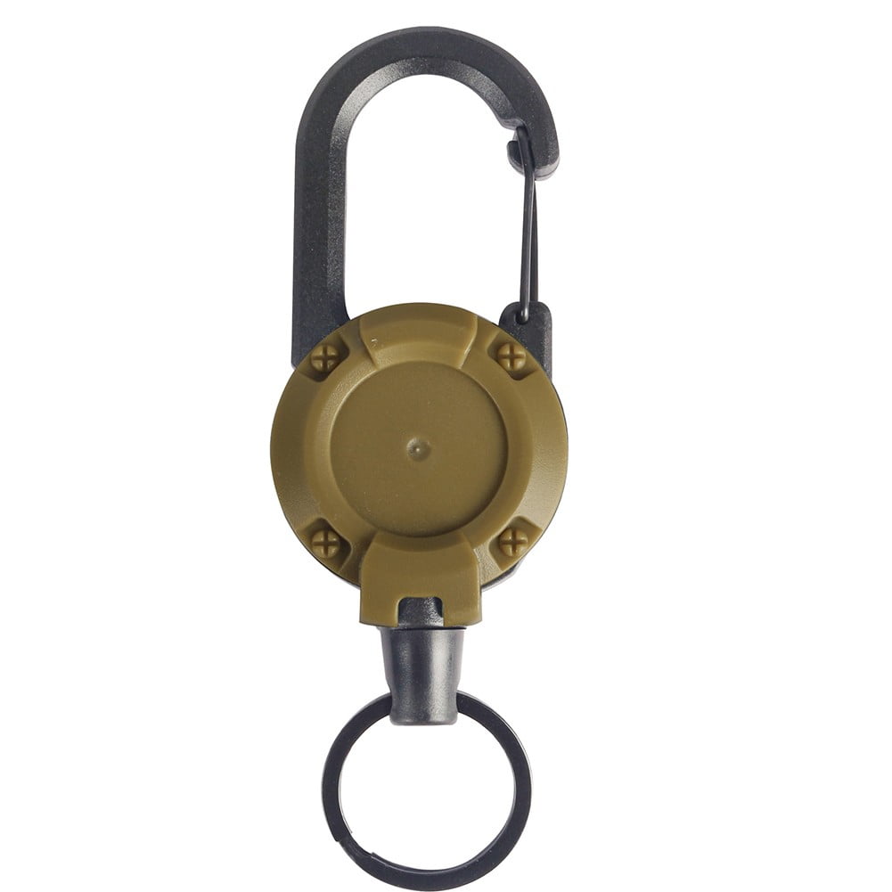 Rooha Heavy Duty Retractable Badge Reel With Carabiner Clip For Keys ...