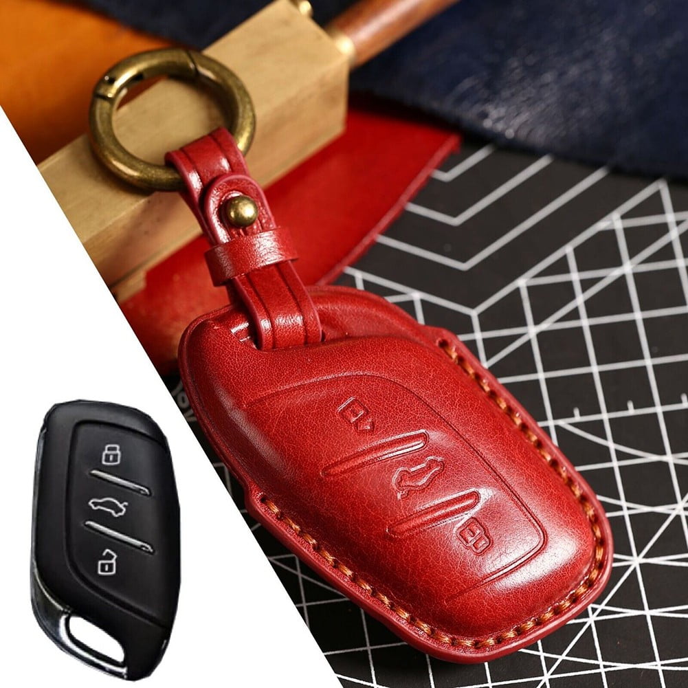 Rooha Leather Car Remote Key Fob Cover Case For Mg Zs Ev 2022 Hs Mg3 ...