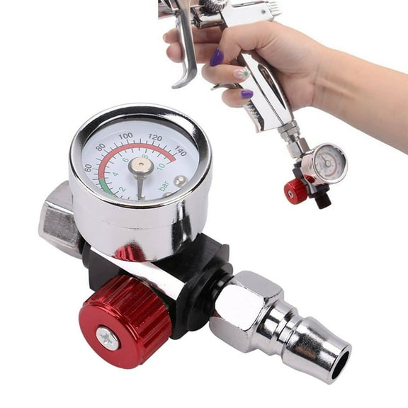 Master Airbrush True Diaphragm Airbrush Pressure Regulator with Gauge ...