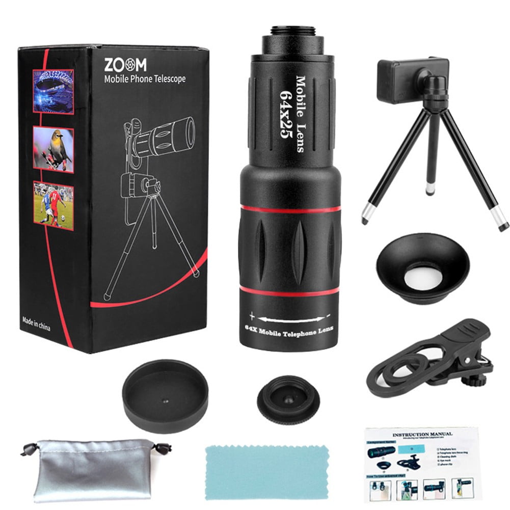 Rooha Monocular Zoom Telescope 18X 28X 36X 64X Long Range Telescope For ...