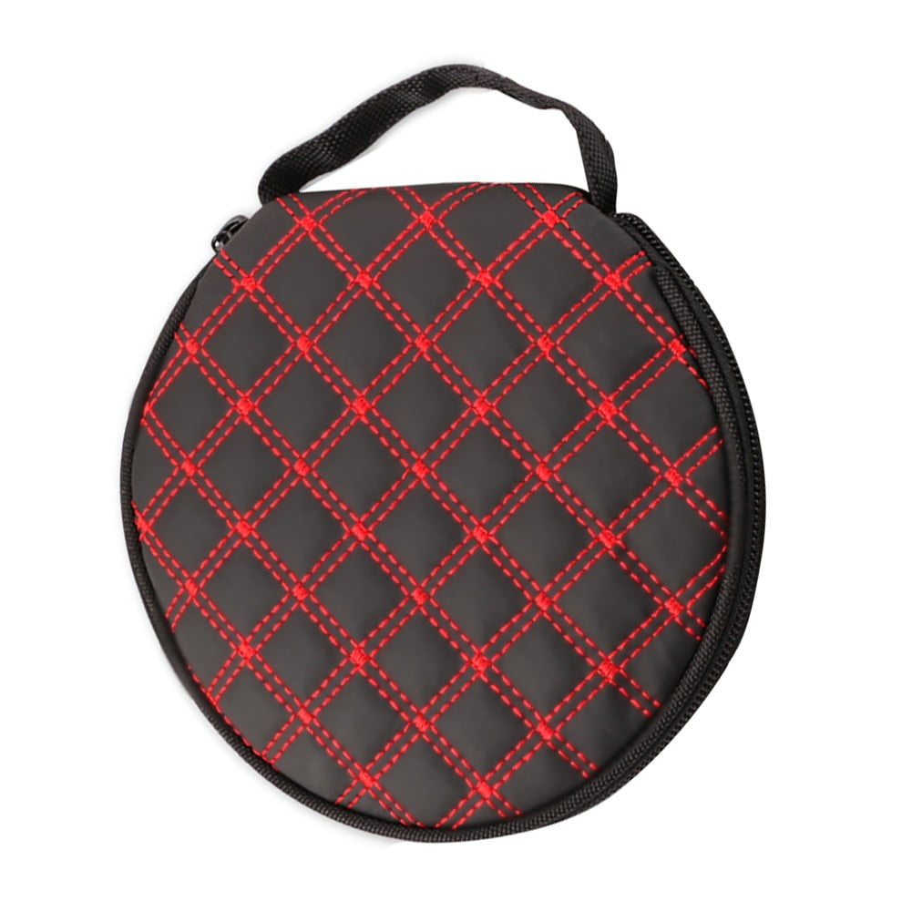 Rooha Portable Round Zippered Car/Home 20 Cd Dvd Vcd Disc Holder Wallet ...