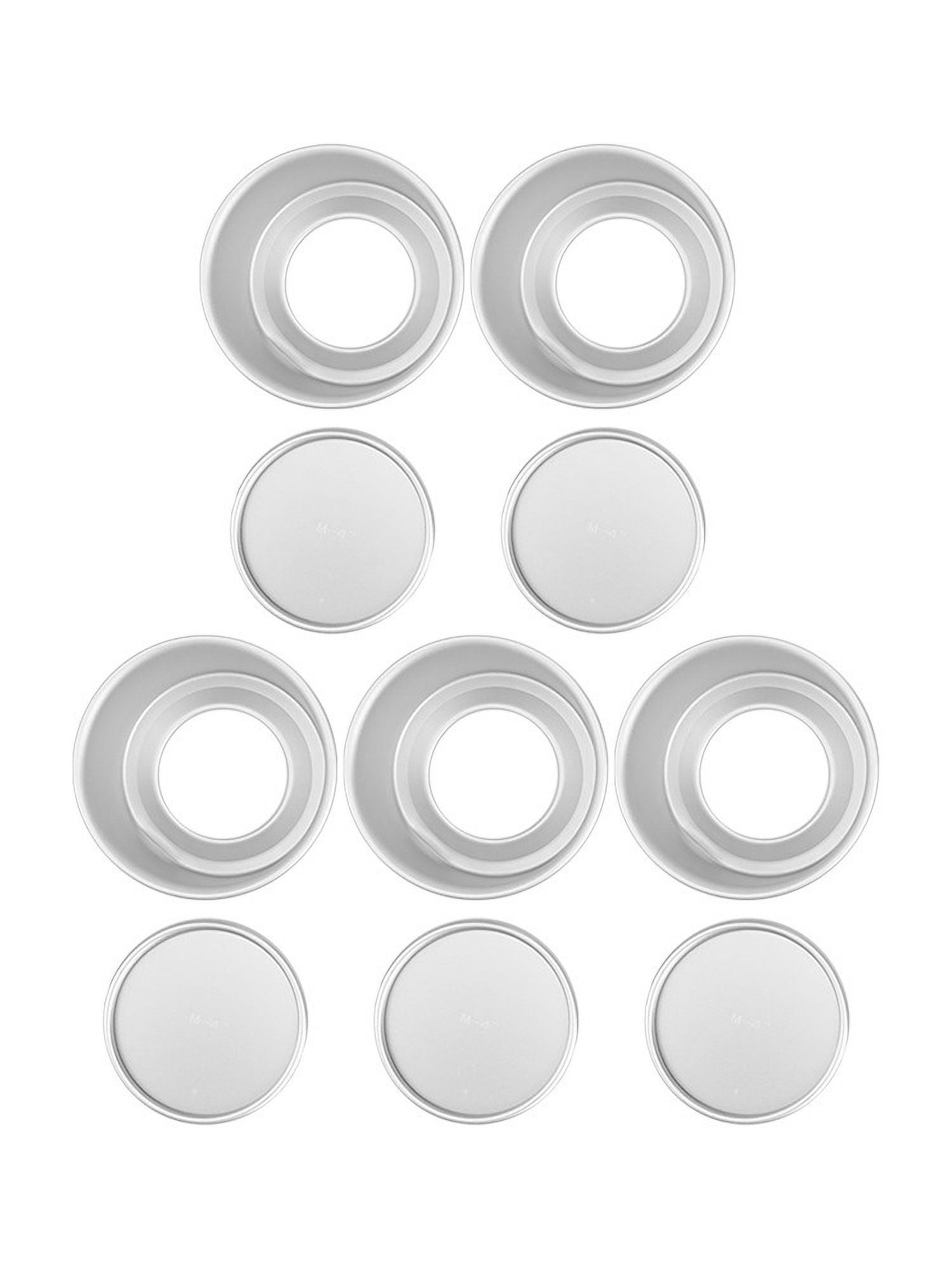 Rooha Removable Bottom Mini Cake Pan Set Diy Baking Moulds 5 Pack Of ...