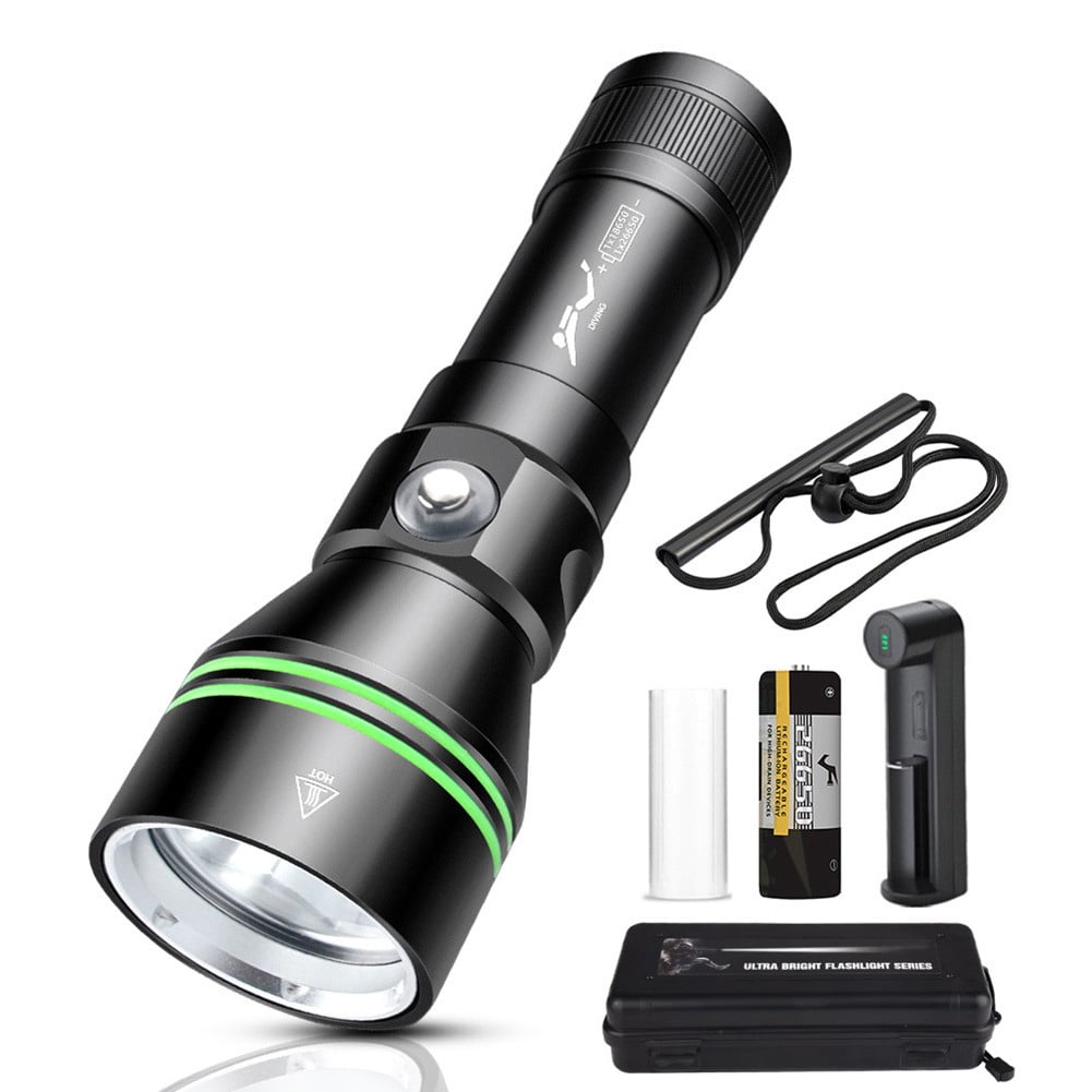 Rooha Scube Diving Flashlight P70 Led Light Waterproof Underwater ...