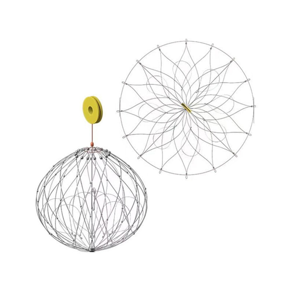 Rooha Shrink Crab Cage Fishing Cage Crab Catcher Automatic Open Closing ...