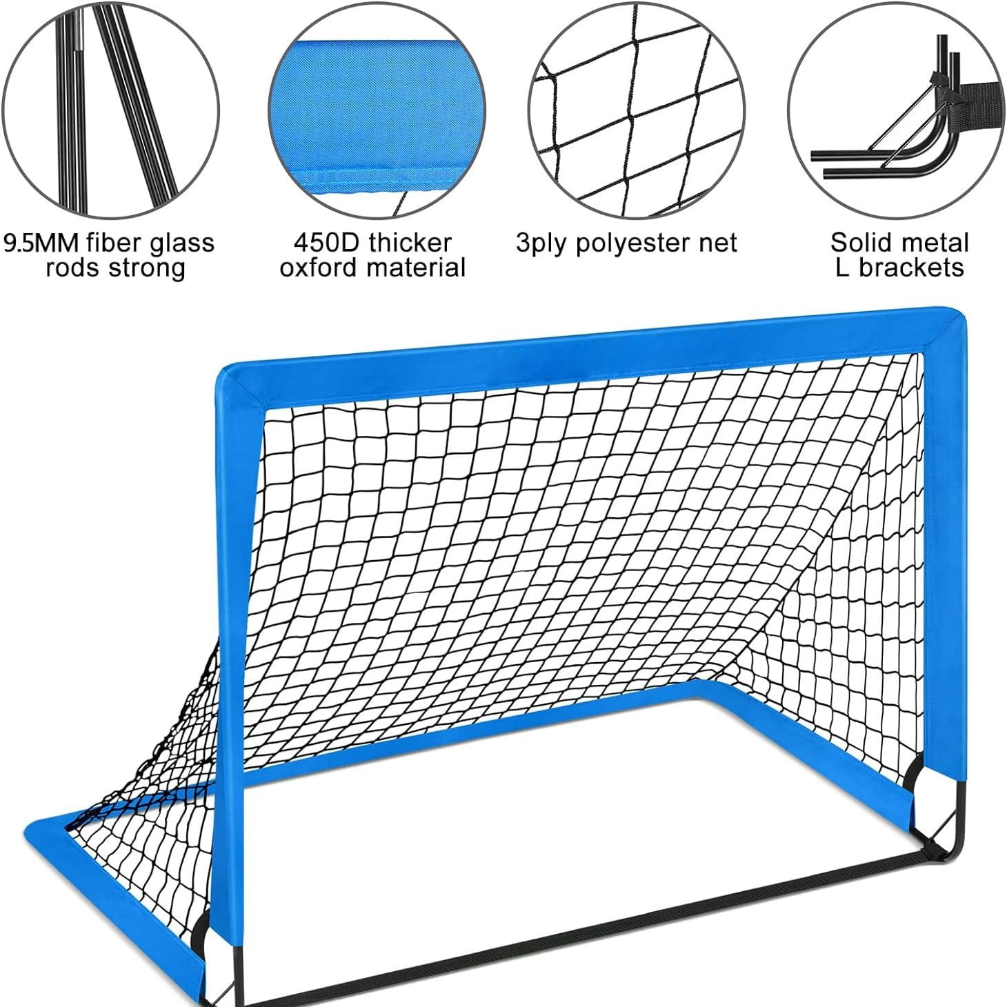 Rooha Soccer Nets Training Training Goals Portable Football Set For ...