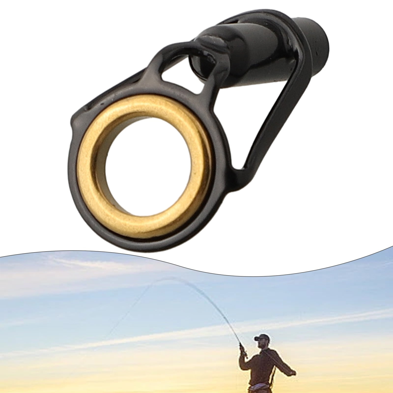 Rooha Stainless Fishing Rod Tip Guide Ring Eye Guide With Ring Repair ...