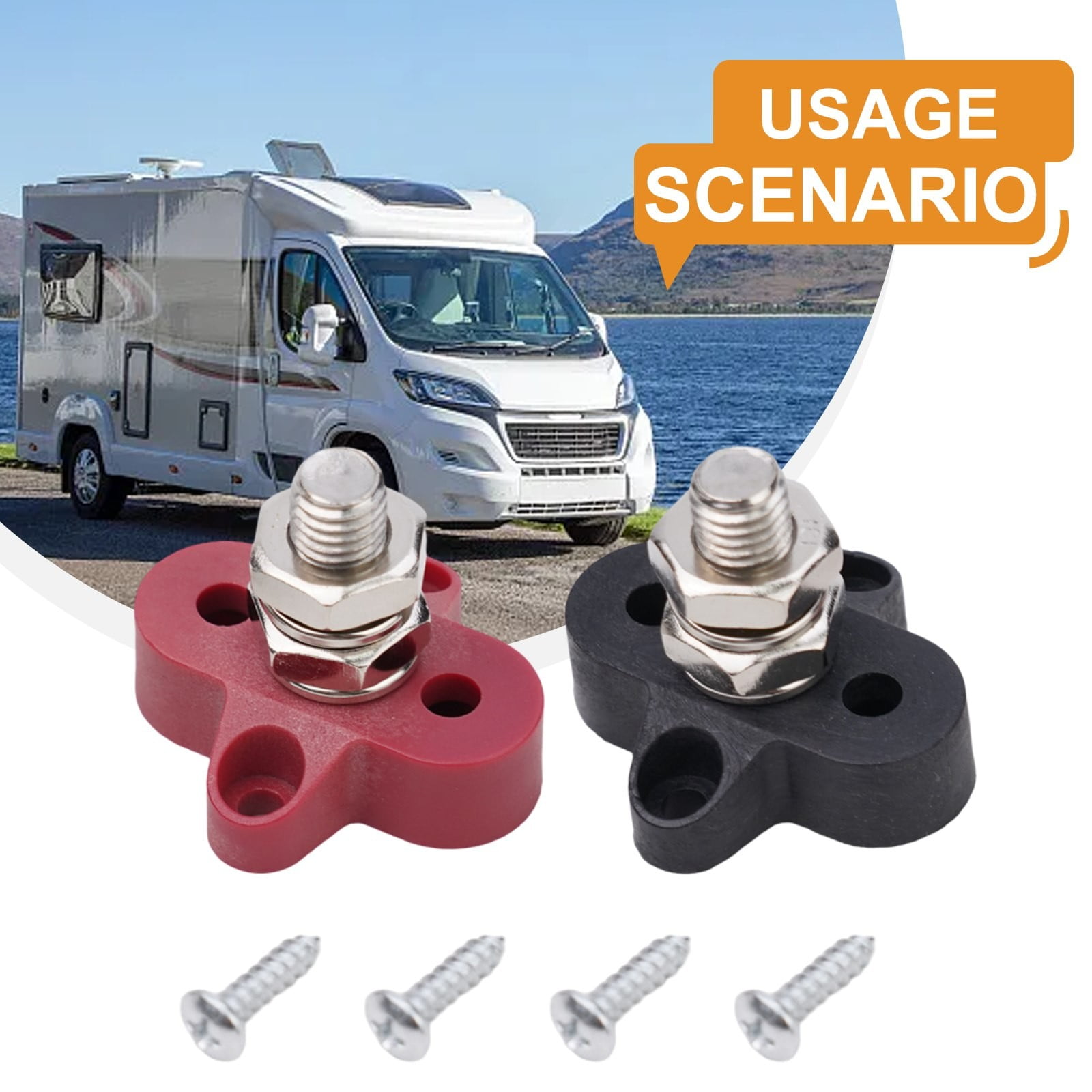 Rooha Terminal Block Studs Automotive Tools Battery Power Distribution ...