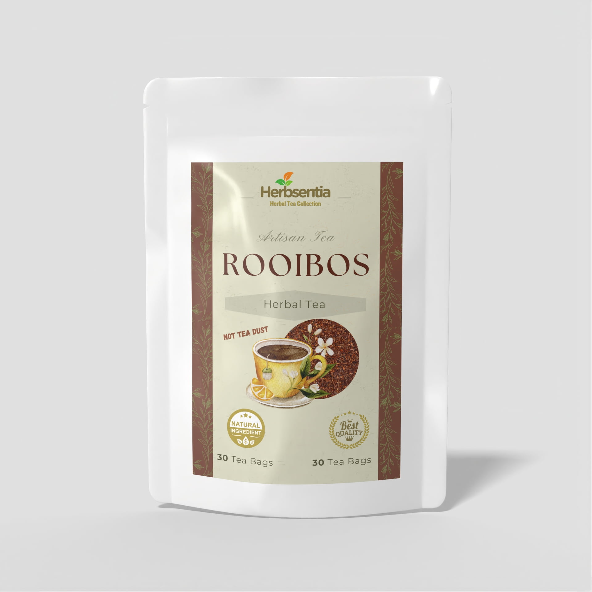 Rooibos Herbal Tea – 20 Tea Bags | 100% Aspalathus linearis | Naturally ...
