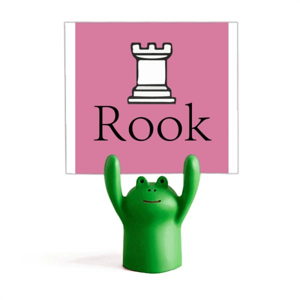 Rook White Word Chess Game Memo Holder Cartoon Animal Frog Stand ...