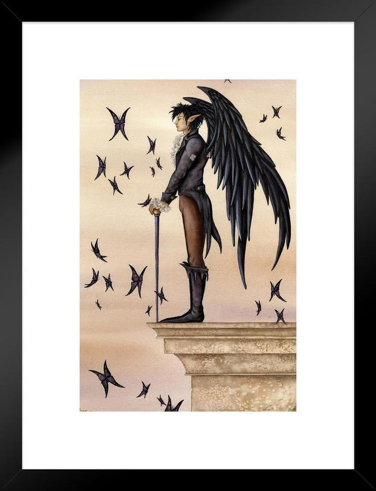 Rook Winged Fairy Elf by Amy Brown Fantasy Poster Butterflies Nature ...