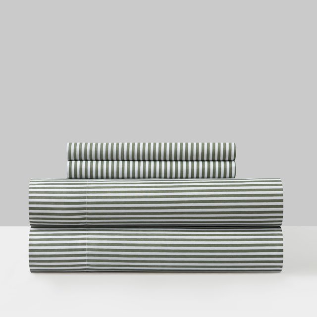 Rooke 3 or 4 Piece Sheet Set Super Soft Contemporary Two Tone Striped ...