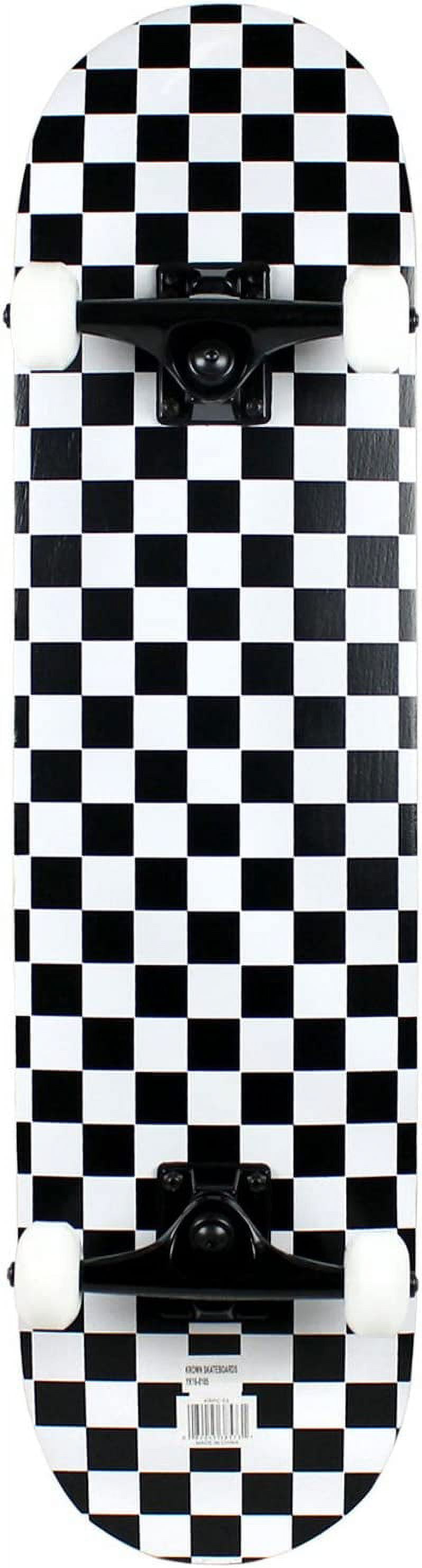Rookie Checker Skateboard - Pro Quality - Maple 7-Ply Deck, Aluminum ...