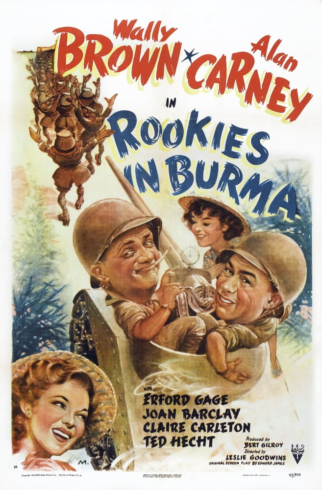 Rookies In Burma Us Poster Art From Left: Claire Carleton Wally Brown ...