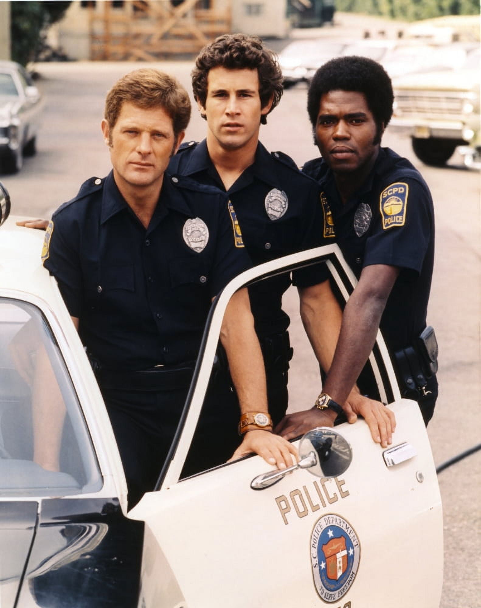 Rookies Posed in Police Uniform Photo Print (24 x 30) - Walmart.com