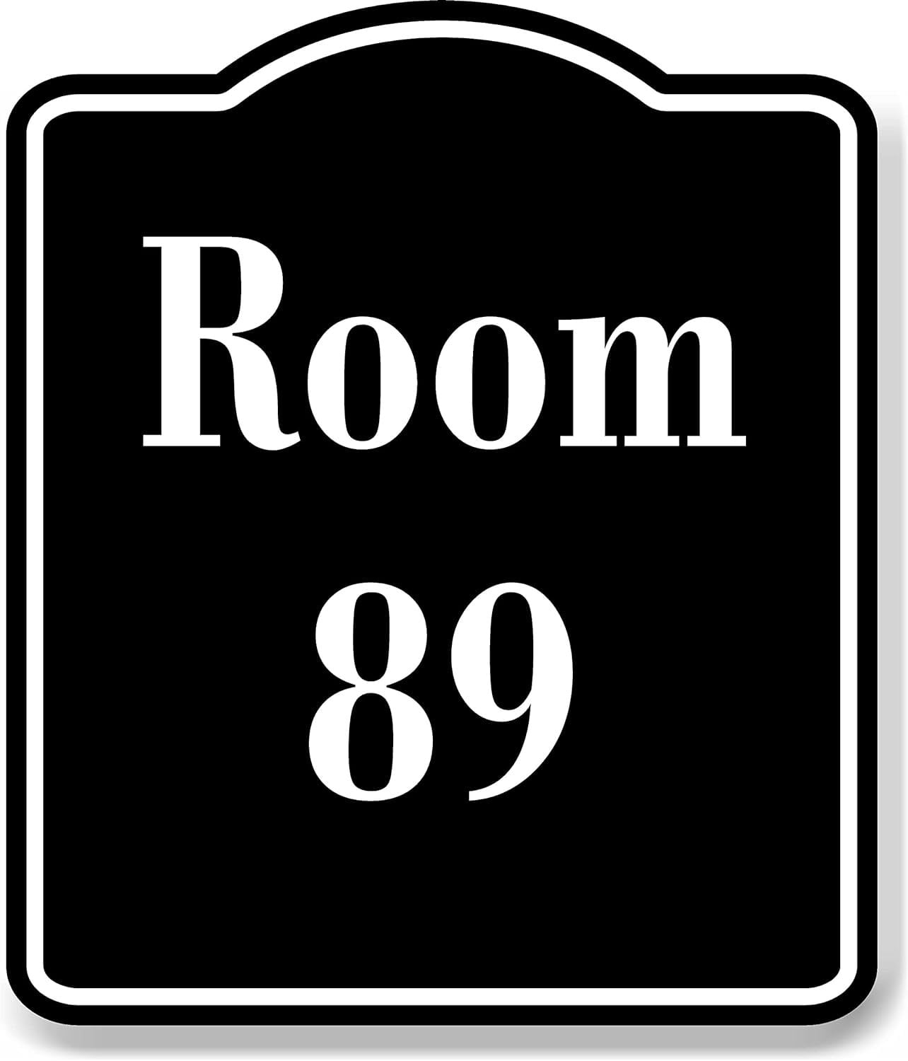 Room 89 Number Building BLACK Aluminum Composite Sign, 20"x24 ...
