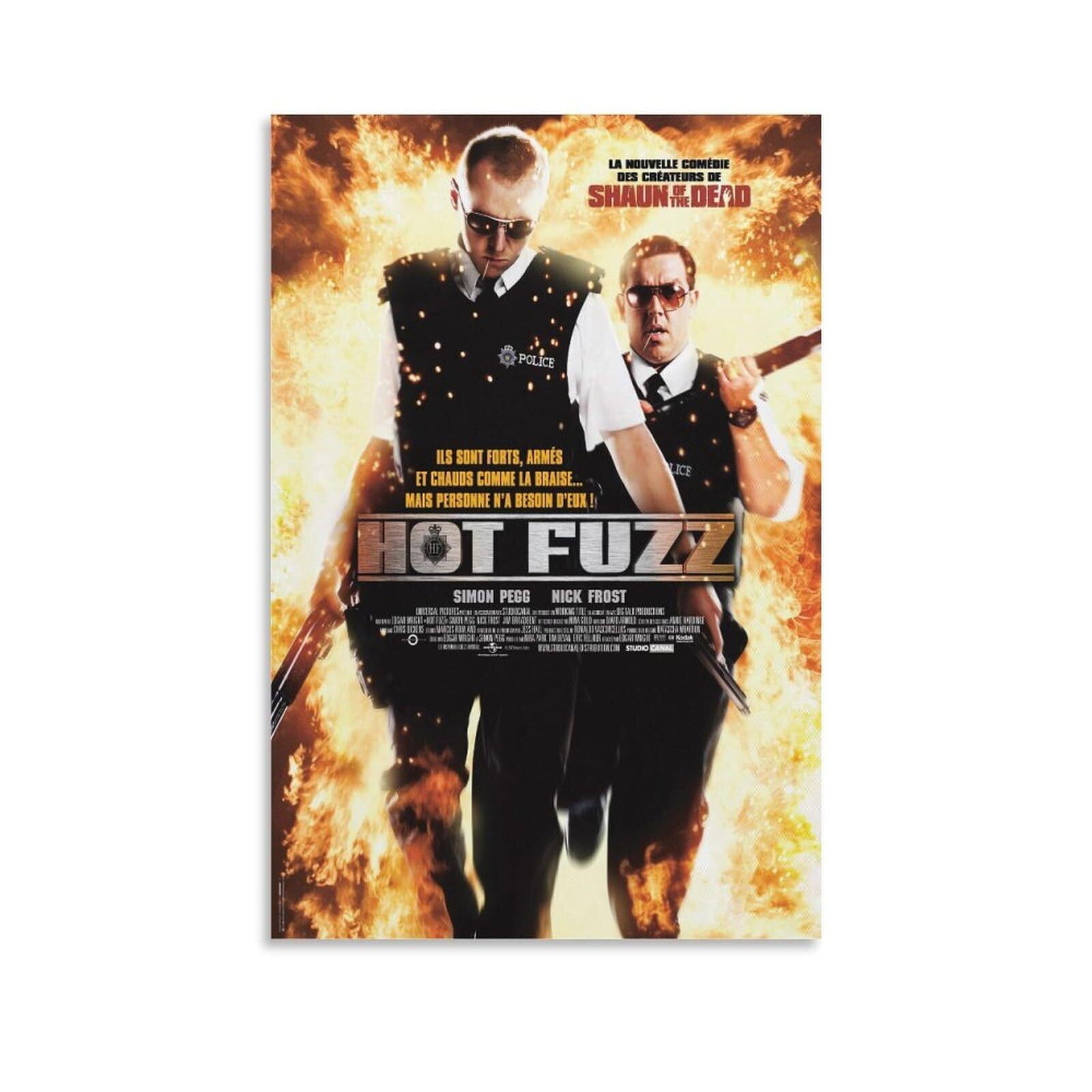 Room Aesthetic Poster Classic Movie Hot Fuzz Movie Posters Cool Artwork ...