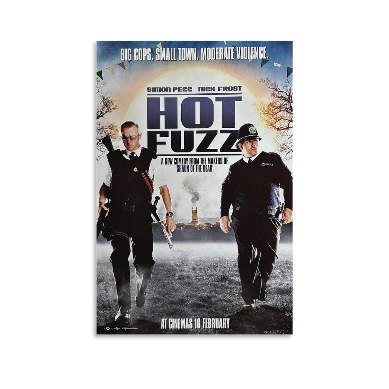 Room Aesthetic Poster Classic Movie Hot Fuzz Movie Posters Cool Artwork ...