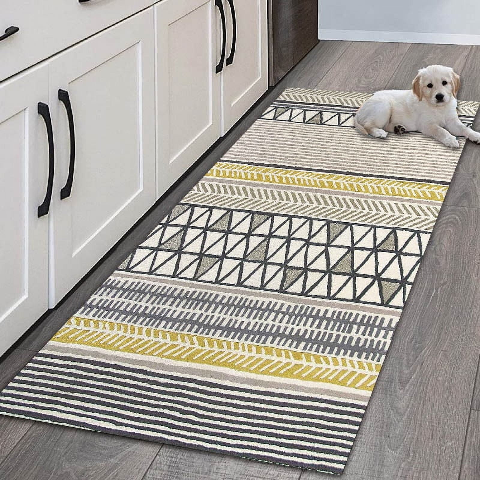 Room Carpet Simple Geometry Print Kitchen Rug Nordic Rug Kitchen Mats ...