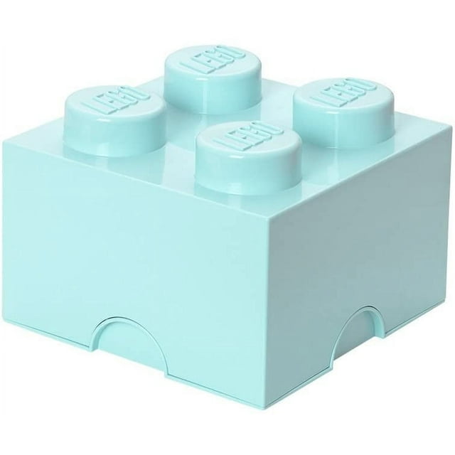 Room Copenhagen 40030642 Lego Storage Brick, 4 Knobs, Aqua Light Blue ...