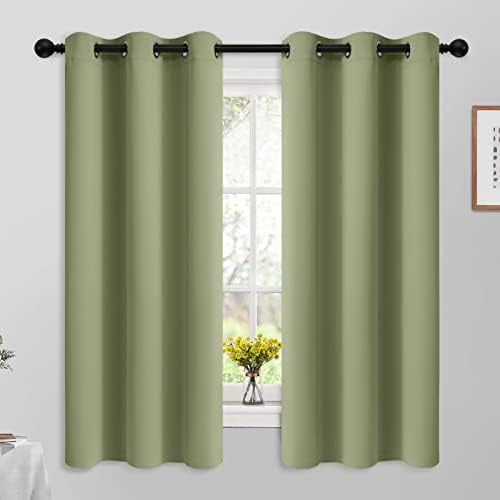 Room Darkening Blackout Curtains for Bedroom,Thermal Insulated Grommet ...