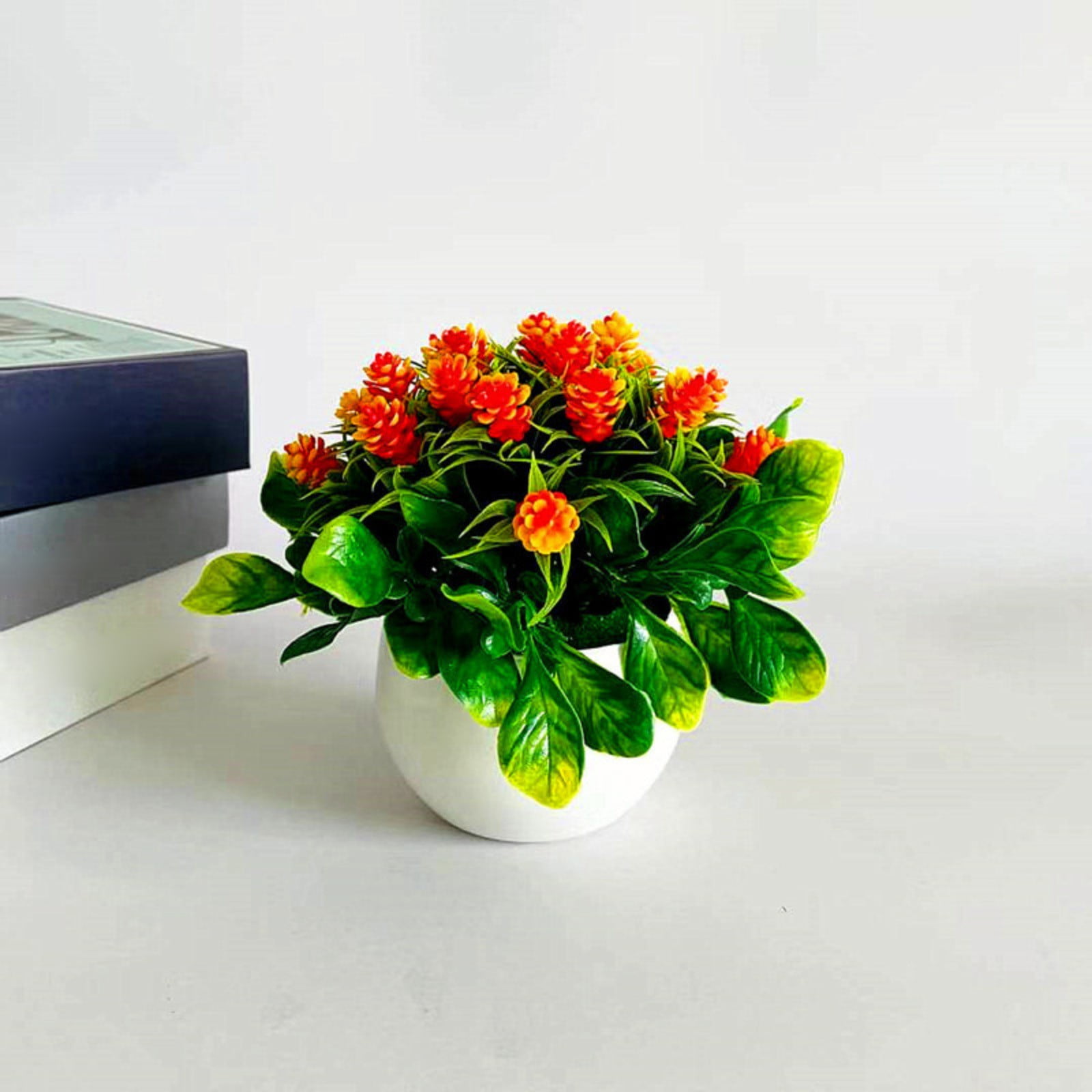 Room Decor, Artificial Potted, Fake Plants Potted, Plastic Fake Flower ...