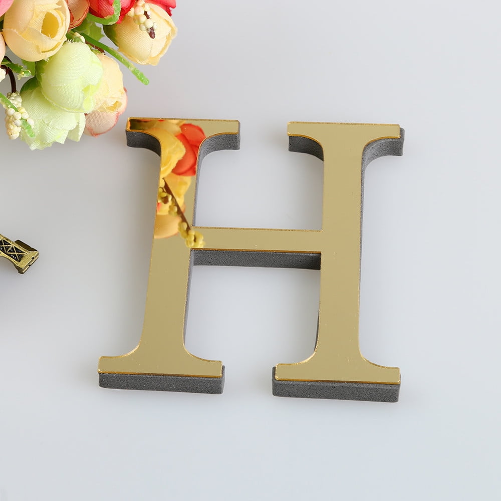 Room Decor, Home Decor, Letter H, 26 Letters 3D Acrylic Alphabet, Self ...
