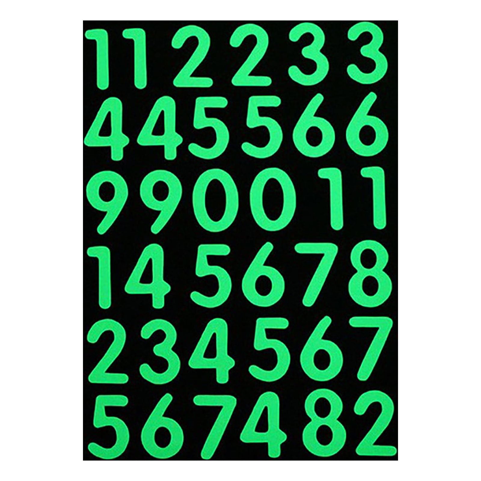 Room Decor Luminous Numbers English Letters Stickers Removable ...