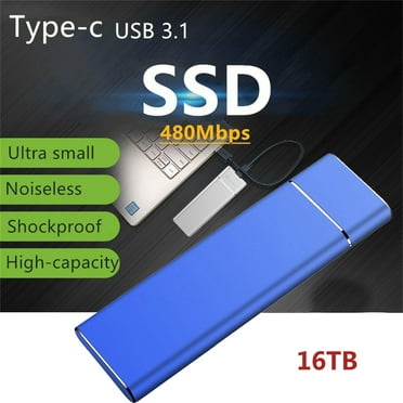 Mini Portable SSD 250GB External Mobile Solid State Drive USB 3.1 Ultra ...