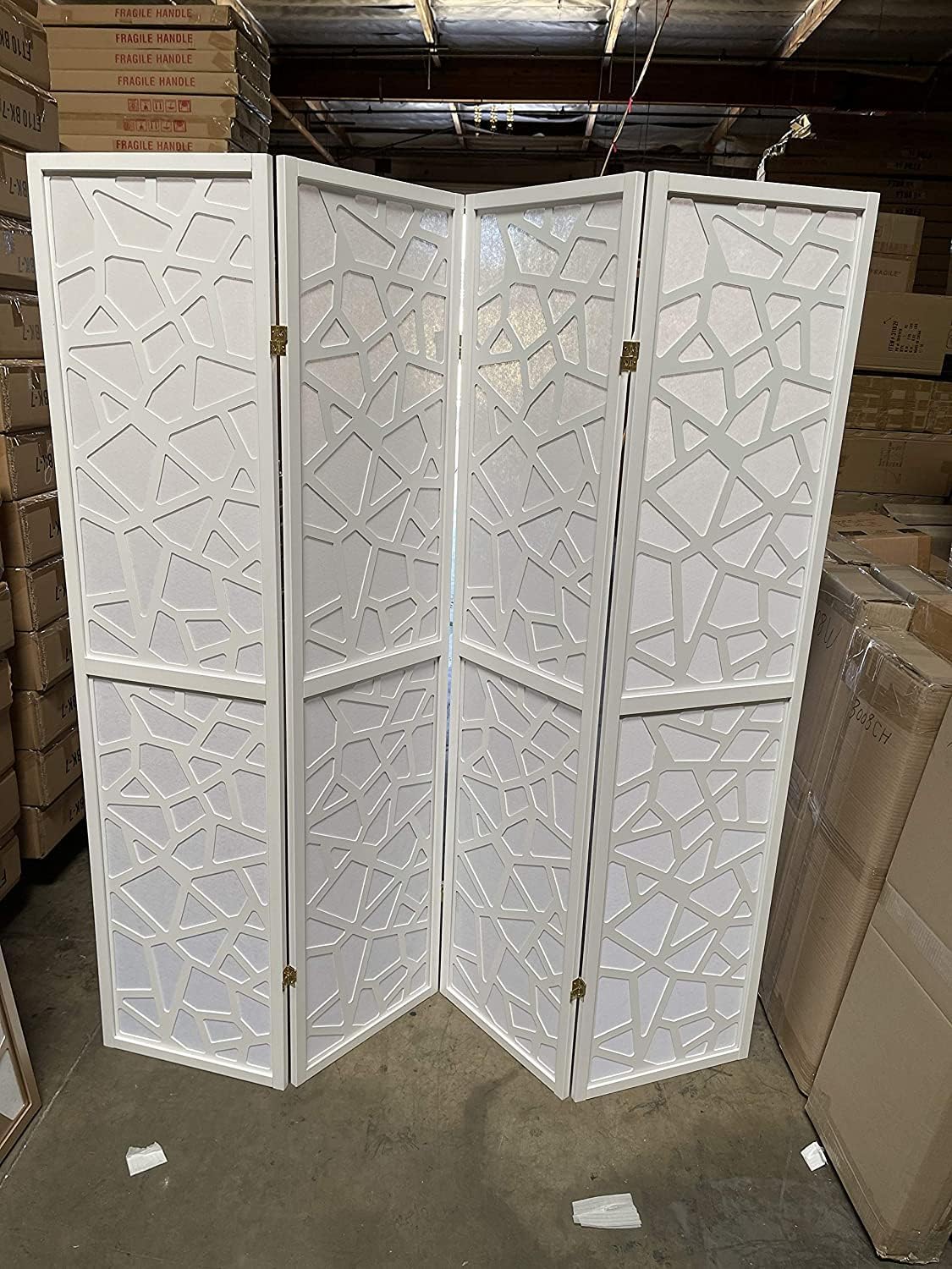 Room Divider, 3-8 Panel (White, 4 Panel) - Walmart.com