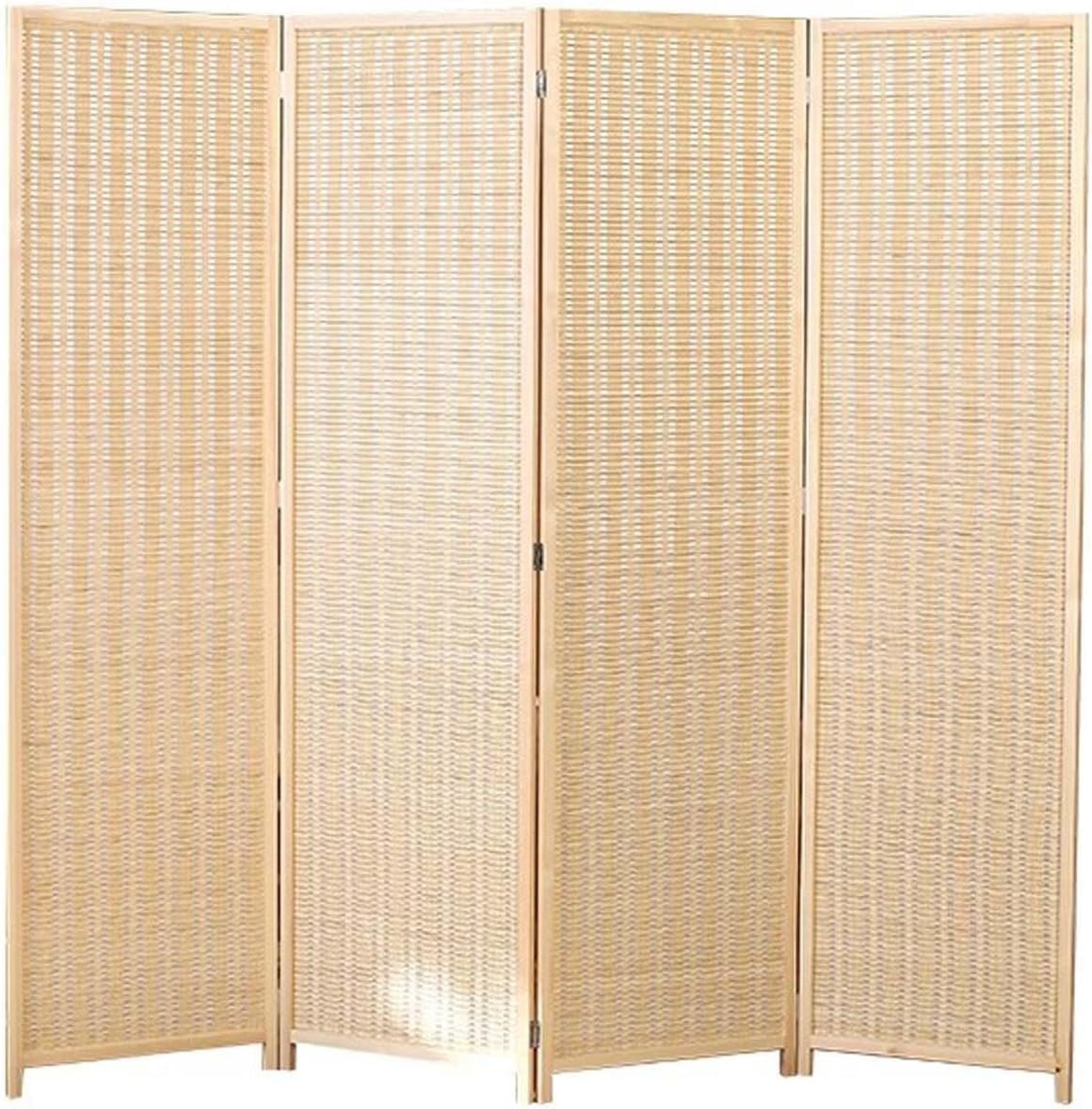 Room Divider 4 Panel 67x79 inch Privacy Divider Indoor Portable ...