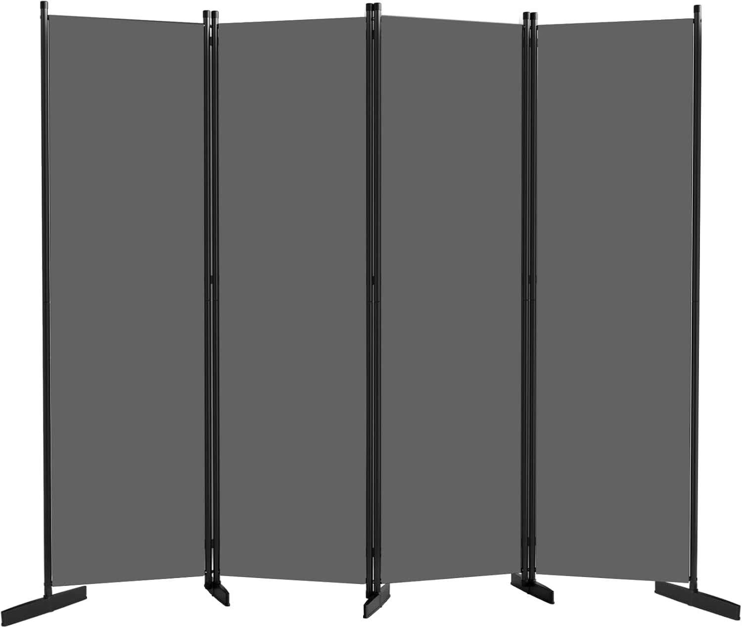 Room Divider 4 Panel, 80" W Portable Wall Divider for Room Separation ...