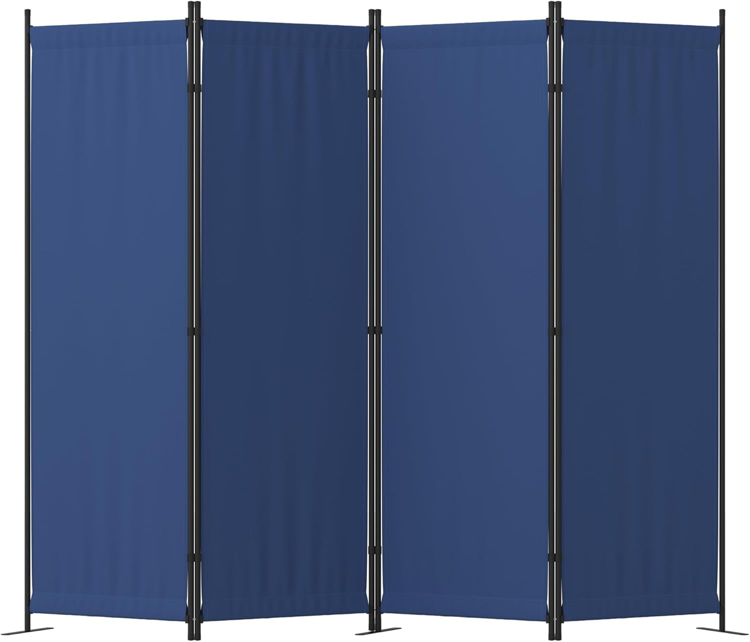Room Divider, 4 Panel Folding Privacy Screen, 88” Portable Separating ...