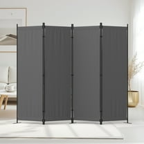 FDW Home Foldable Standing Portable Partition Wall, 4 Panel Wood Mesh ...