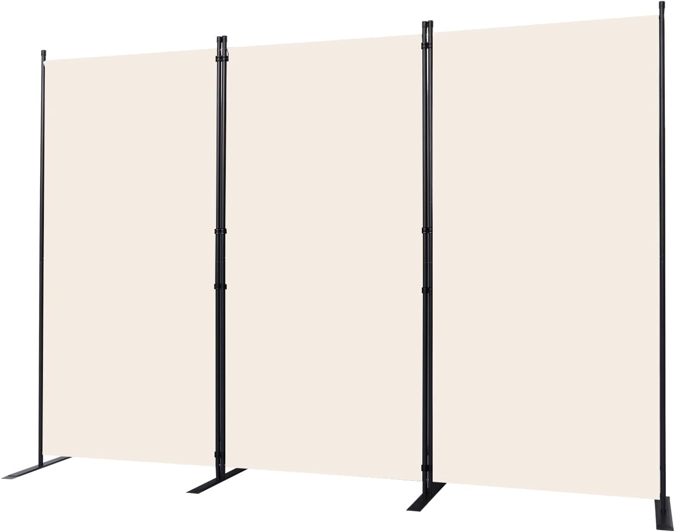 Room Divider, 4 Panel Folding Privacy Screens with Wider Feet, 6 Ft ...