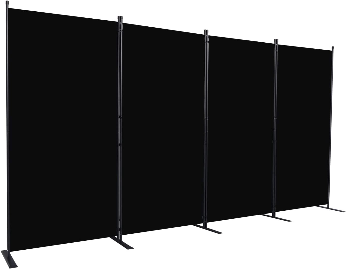 Room Divider, 4 Panel Folding Privacy Screens with Wider Support Feet ...
