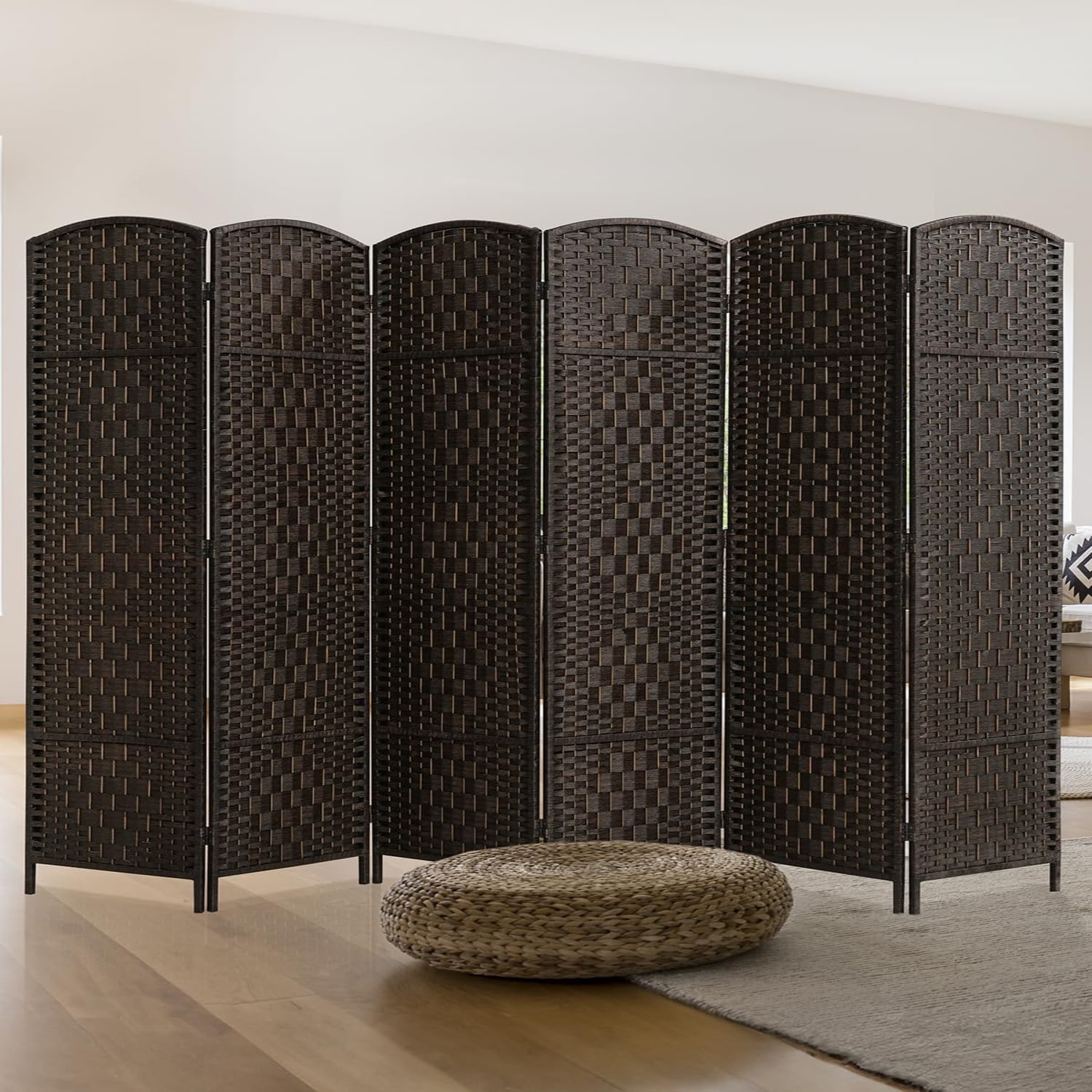 Room Divider 4 Panel Room Divider Wall 6ft Tall Divider for Room ...