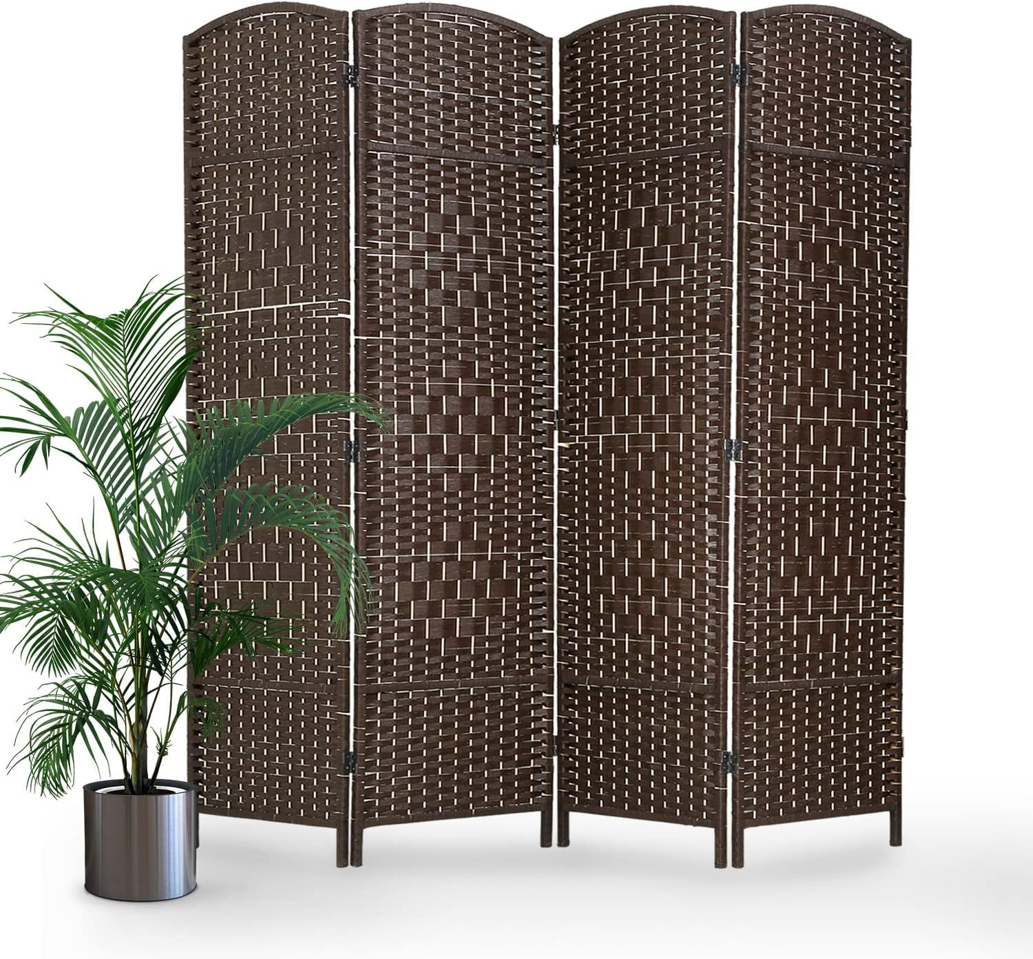 Room Divider 4 Panels 6FT Indoor Folding Privacy Divider,Portable ...