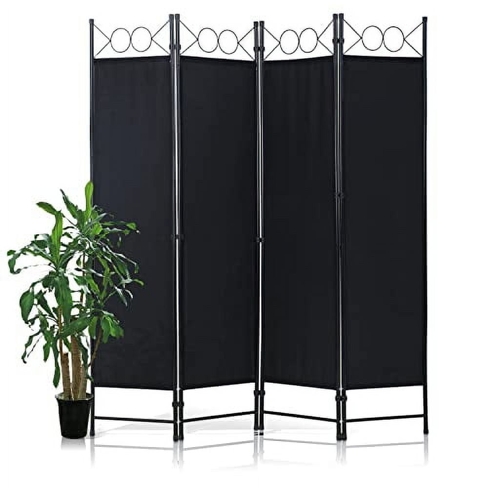 Room Divider 4 Panels 6FT Room Divider Wall Folding Privacy Screens ...
