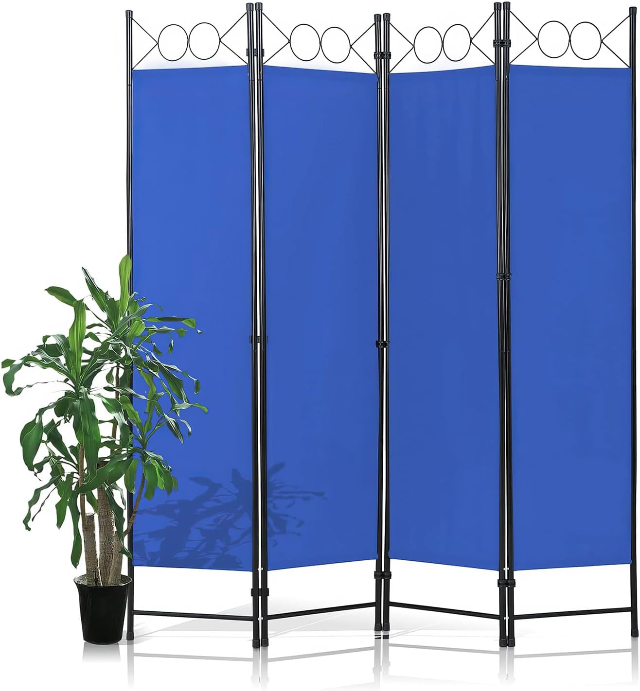 Room Divider 4 Panels 6FT Room Divider Wall Folding Privacy Screens ...