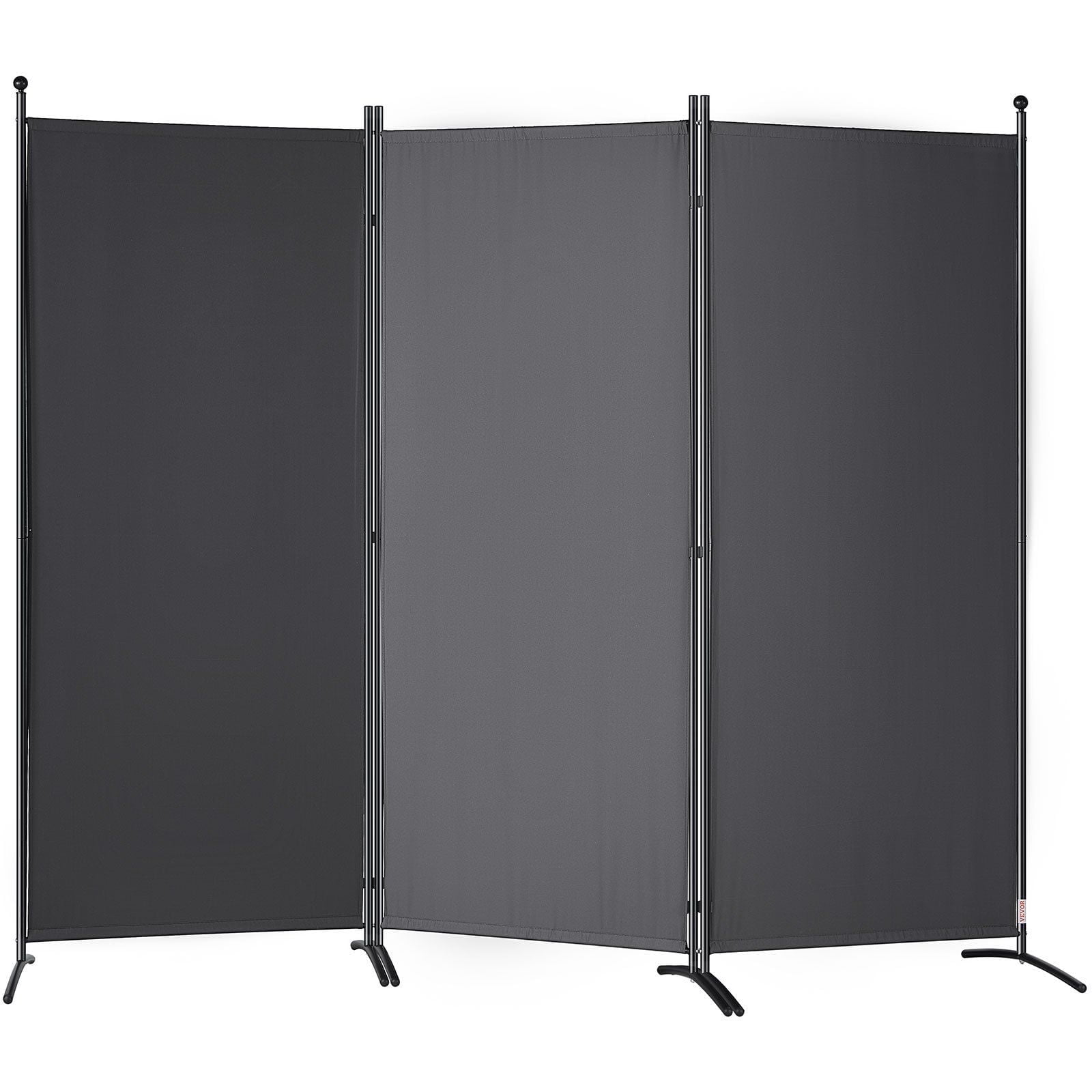 Room Divider,6.1 ft (102×71 inch) 3-Panel Room Divider - Dark Gray ...