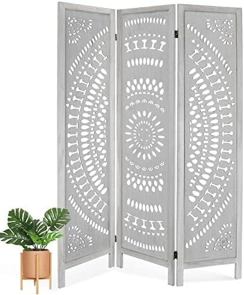Room Divider 6 Panel Folding Privacy Screen Cutout Room Divider Wall ...
