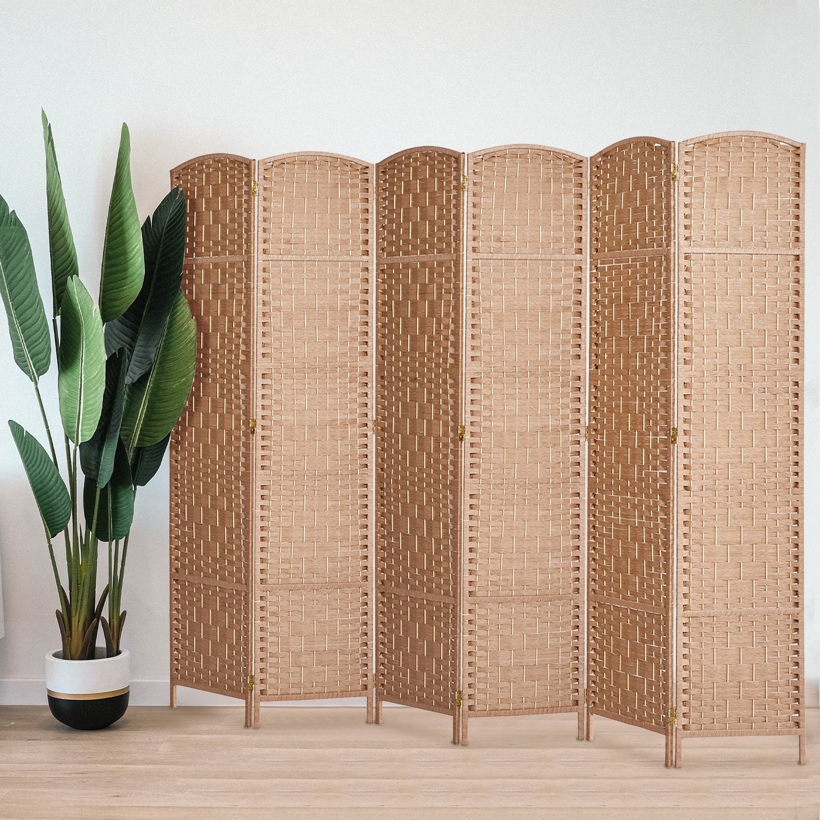 Room Divider 6-Panel Room Partition, Foldable Freestanding Room ...